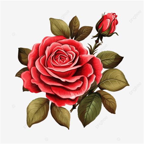 紅玫瑰 插圖 玫瑰 花 红色的png去背圖片素材免費下載，免摳圖設計圖案下載 Pngtree