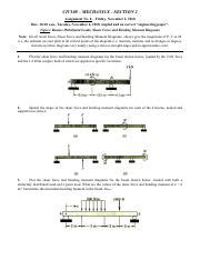 Assignment8 2018 Pdf CIV100 MECHANICS SECTION 2 Assignment No 8