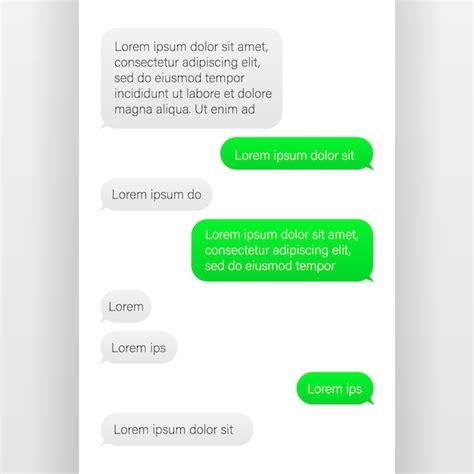 Premium Vector Message Bubbles Design Template For Messenger Chat