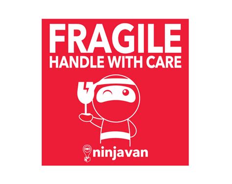 Purchase Fragile Stickers Ninja Packs By Ninja Van Malaysia