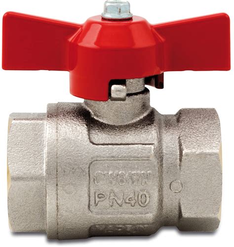 Itap Ball Valve Brass Nickel Plated 3 4 Female Thread 40bar Type 092