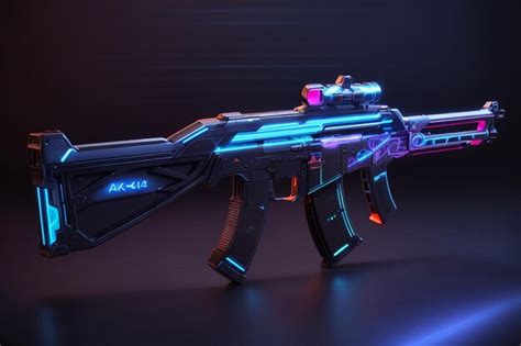 Foto Do Fuzil De Assalto Kalashnikov Na Fumaça Foto Premium
