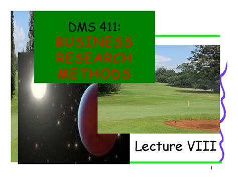 Lecture 8 Data Analysis Dms 411 Businessbusiness Researchresearch Methodsmethods Lecture