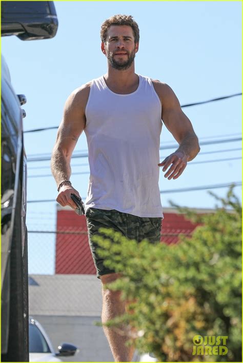 Liam Hemsworth Puts His Muscles On Display After Hitting The Gym