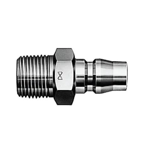 Nitto Kohki SS Quick Connect Male Plug X Male BSP Hi Cupla