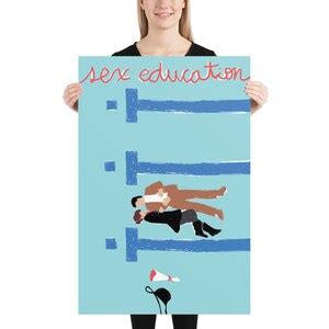 Maeve And Otis Sex Education Pool Poster Etsy