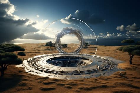 Premium Ai Image The Time Machines Temporal Field Expanding Reveali