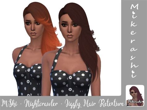 Mikerashi S M Shi Nightcrawler Jiggly Hair Retexture Mesh Needed Natural Hair Styles