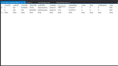 C Mysql Query Data Retrieve Giving Everything Null Despite Data In