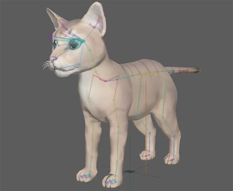 3d Cartoon Stylized Cat Model Turbosquid 2004078