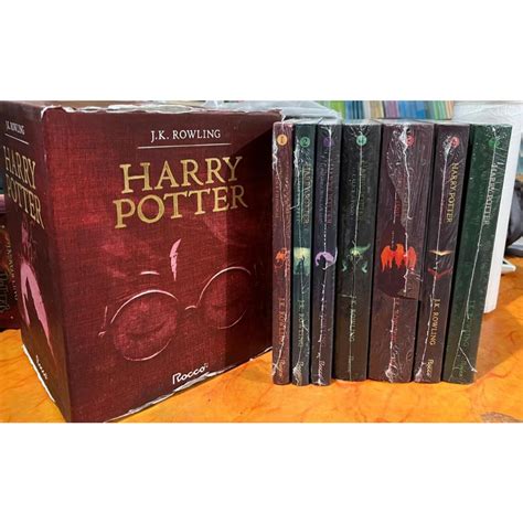 Box Harry Potter Premium Vermelho Livros Em Capa Dura Shopee Brasil