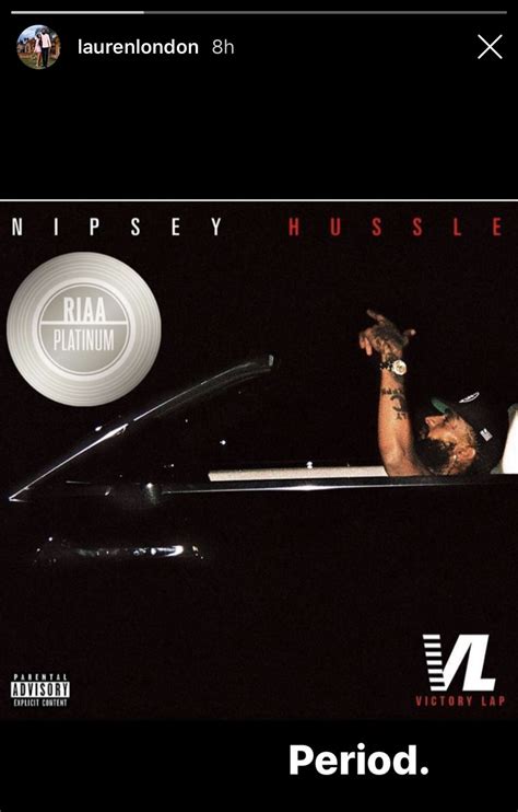 Nipsey Hussles ‘victory Lap Officially Platinum