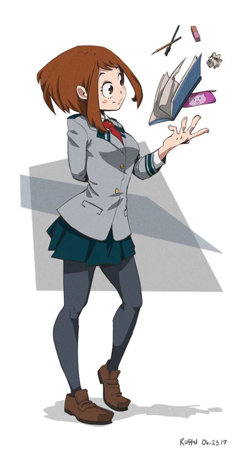 Ochako Uraraka By Ruffu Cute Anime Character My Hero Academia Manga