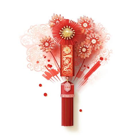 Premium Photo Chinese Firecrackers Vector Isolated On White Background