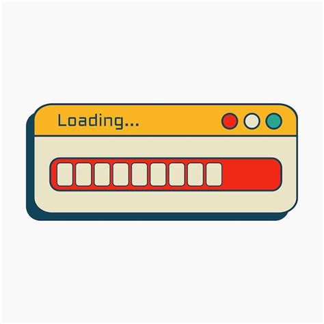 Illustration De La Barre De Chargement Vecteur Premium