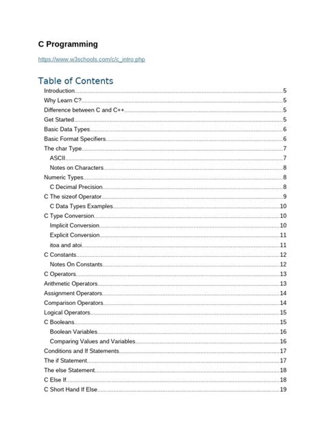 C Programming Pdf Boolean Data Type Pointer Computer Programming
