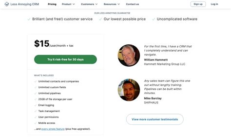Less Annoying Crm The Best Choice For Small Businesses Easy And
