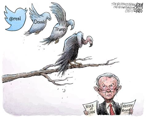 Political Cartoon U S Trump Tweets Sessions Recusal Russia