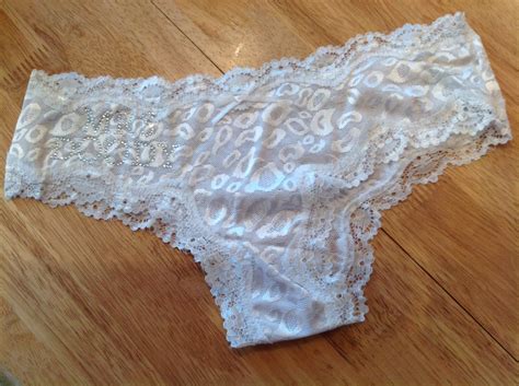 NEW MRS Underwear Lace Booty Underwear W Name In Rhinestones