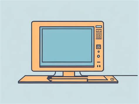 connected computing continuous thin line computer vector illustration
