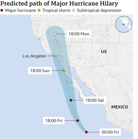 Hurricane Hilary Barrels Toward Southern California In Rare Event