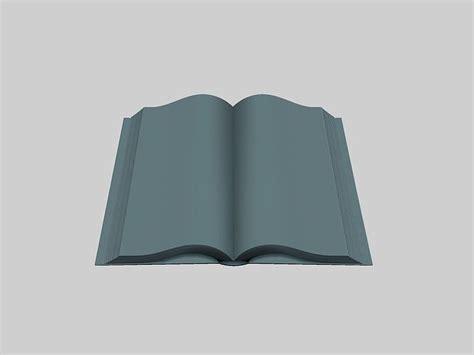 Opened Book 3d Model 3d Printable Cgtrader