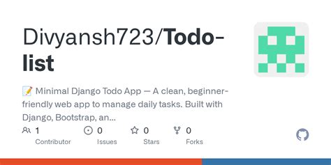 GitHub Divyansh Todo List