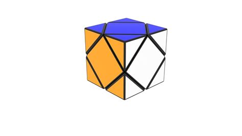 Skewb Puzzle With Solving Animation D Model Animated Cgtrader