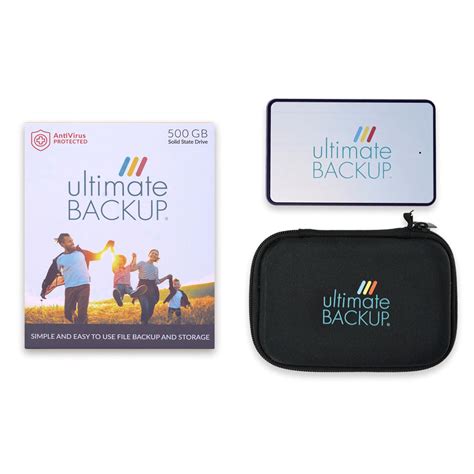 Ultimate Backup 500gb Ssd Backup Solution With Case And Antivirus