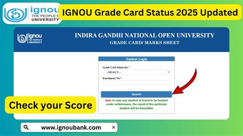 Ignou Assignment Submission Status Updated Check Marks Percentage