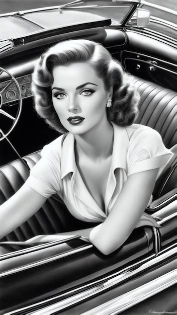 Premium Ai Image Vintage Hollywood Starlet