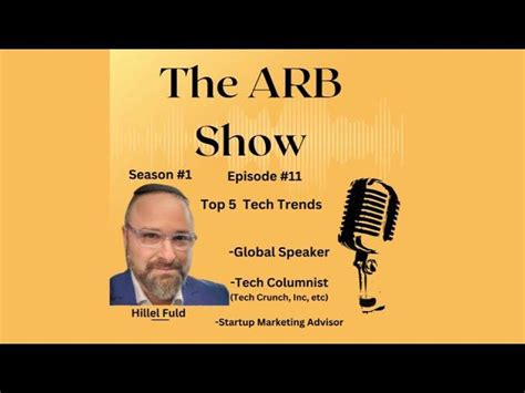 S1e11 Top5 Tech Trends To Watch Out For With Guest Hillel Fuld Jiun Ting Yong