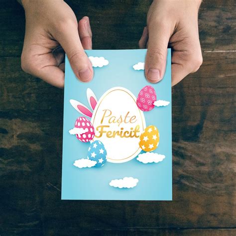 Felicitare Personalizata Paste Fericit