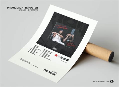 Lil Durk The Voice Music Album Poster Architeg Prints