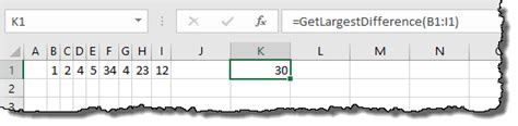 Excel How To Find The Max Absolute Sequential Difference Of Two Values In A Given Range In