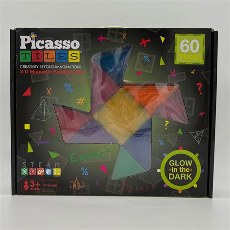 Picasso Tiles 60pc Glow In The Dark Set Act Your Age Or Dont