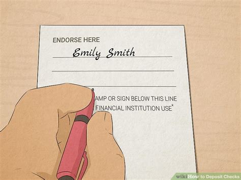6 Ways To Deposit Checks WikiHow