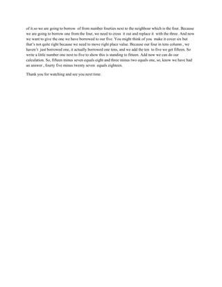 1 Group 3 Subtraction Scripts PDF