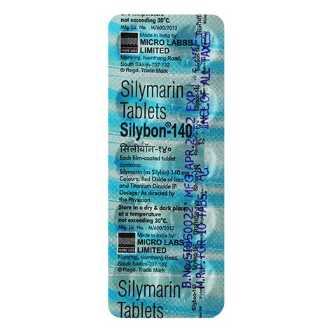 Silybon 140mg Tablet 10s Price Uses Side Effects Netmeds