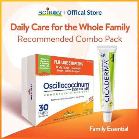 Boiron Cicaderma Oscillococcinum Set Wound Healing Oitmentrelief