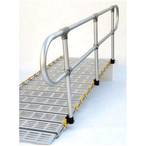 roll a ramp removable aluminum loop end handrails