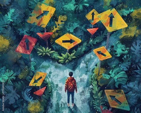 Illustrate A Top Down Perspective Of A Person Standing At A Literal