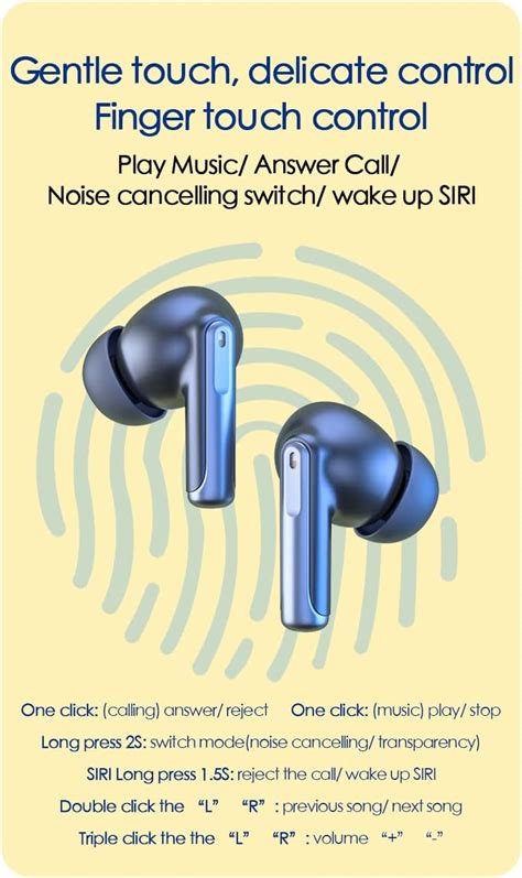 Lmtlessdeals Auriculares Inalámbricos Bluetooth Con Cancelación De