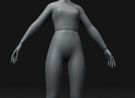 Clothed Male And Female Body Base Mesh 10k Polygons Low Poly 3d Model Superhive Formerly