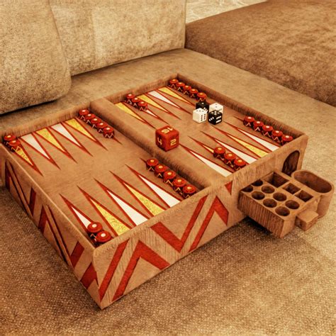 3d Printable Backgammon Board Game By Lazy Bear