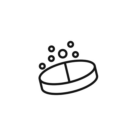 Soluble Tablet Icon Logo Sign Outline 47567785 Vector Art At Vecteezy