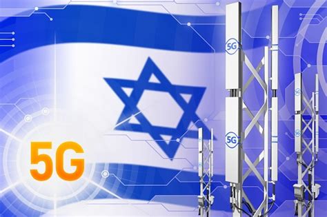 이스라엘 5g 산업 그림 국기와 함께 현대 배경에 큰 셀룰러 네트워크 마스트 또는 타워3d 그림 0명에 대한 스톡 사진 및 기타 이미지 Istock