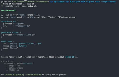 Error Messages And Dx With Sqlite · Issue 2295 · Prismaprisma · Github
