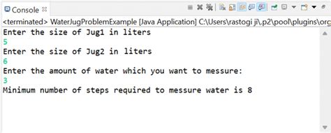 water jug problem in java online tutorials library list