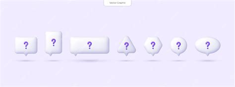 premium vector set 3d realistic round speech bubble icon with